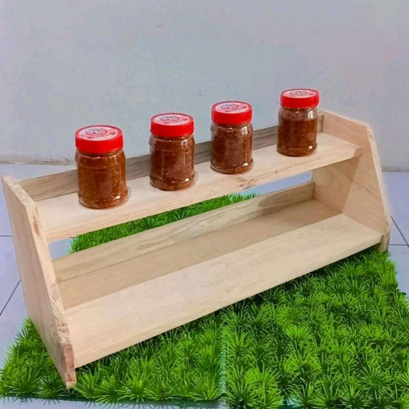 Jual Rak Kayu Susun 2 Tingkat Rak Bumbu Rak Dapur Rak Bunga Rak Buku ...