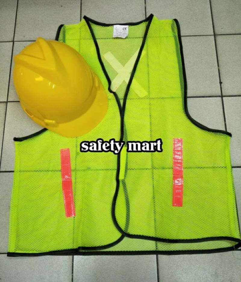 Jual Paket Safety Proyek Full Set Helm Proyek Plus Rompi Jaring di ...
