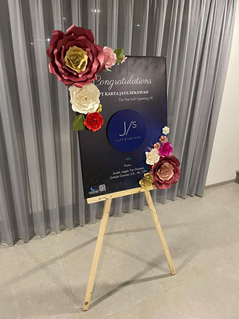 Jual Premium Bunga Papan Kertas 3D Ucapan Selamat Pembukaan Gerai Toko ...