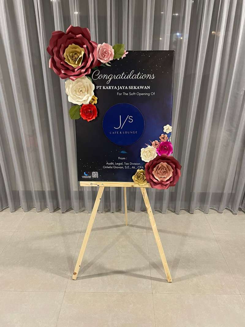 Jual Premium Bunga Papan Kertas 3D Ucapan Selamat Pembukaan Gerai Toko ...