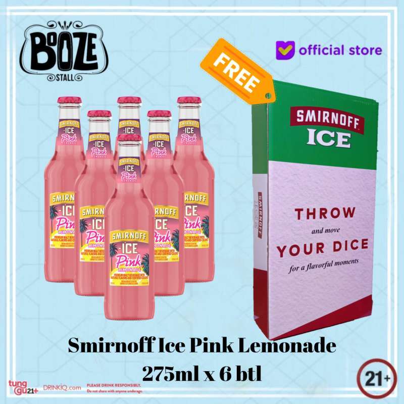 Jual Smirnoff Ice Pink Lemonade 275ml x 6 btl di Seller Booze Stall ...