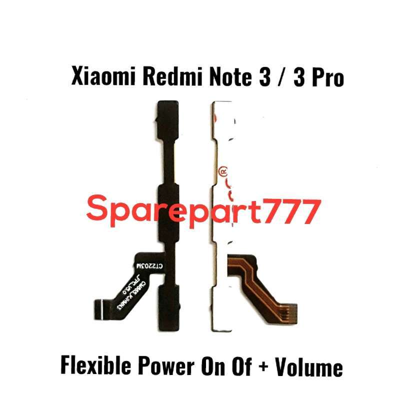 Jual Ori Flexible Connector Volume Power On Off Xiaomi Redmi Note 3 3 ...