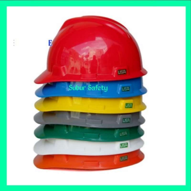 Jual Helm Safety USA Warna Merah Plus Fasetrack di Seller Aksara_STORE ...