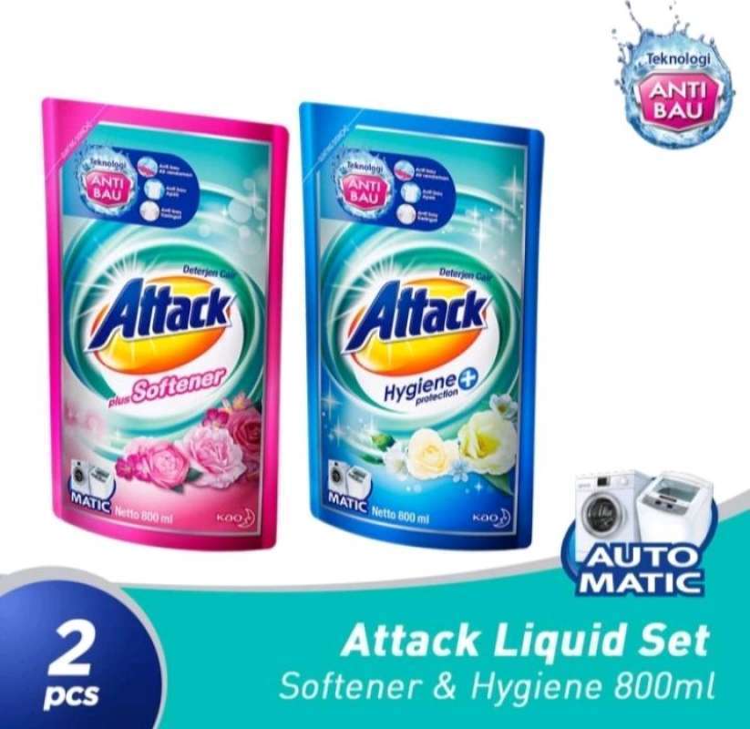 Jual Attack Deterjen Cair Attack Liquid Set Di Seller Baqoel Store ...