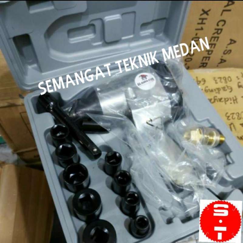 Promo ALAT BOR PEMBUKA RODA ANGIN SOCK AIR IMPACT WRENCH 1/2 SET ...
