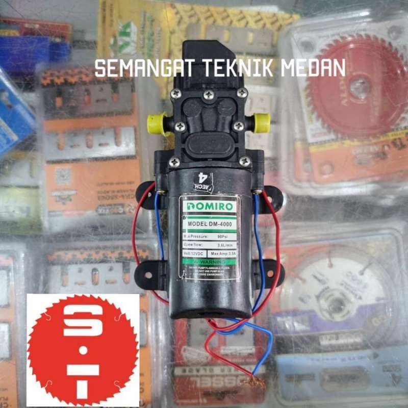 Jual DINAMO POMPA AIR SPRAYER WATER PUMP 12 VOLT DC 90 PSI 6 BAR DOMIRO ...