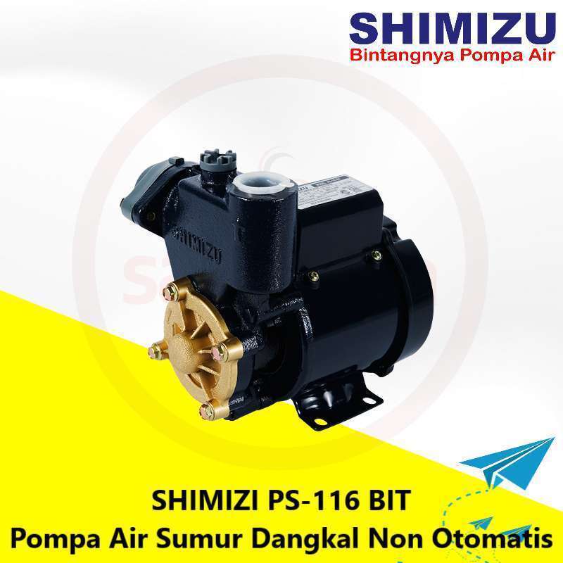 Promo SHIMIZU PS-116 BIT Pompa Air Sumur Dangkal [Non-Otomatis] Diskon ...