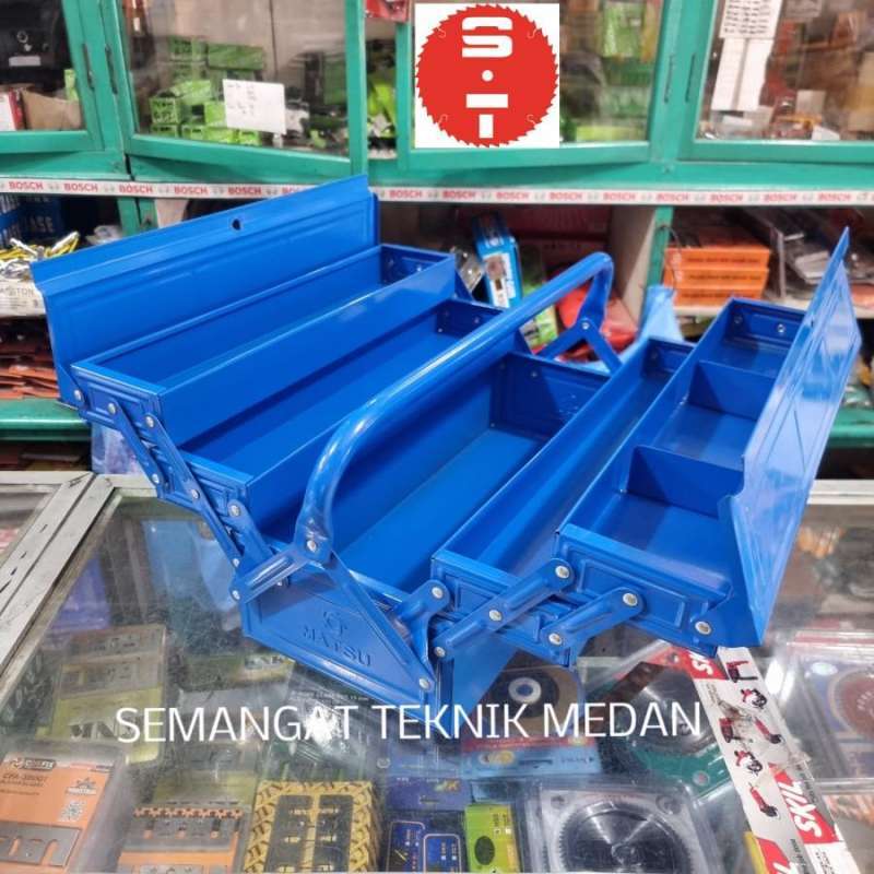 Jual TOOL BOX TOOLBOX KOTAK PENYIMPANAN PERKAKAS TUKANG 3 TINGKAT MATSU ...