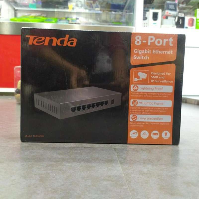 Jual Tenda Ethernet switch gigabit 8 port teg1008d di Seller IT Smart ...