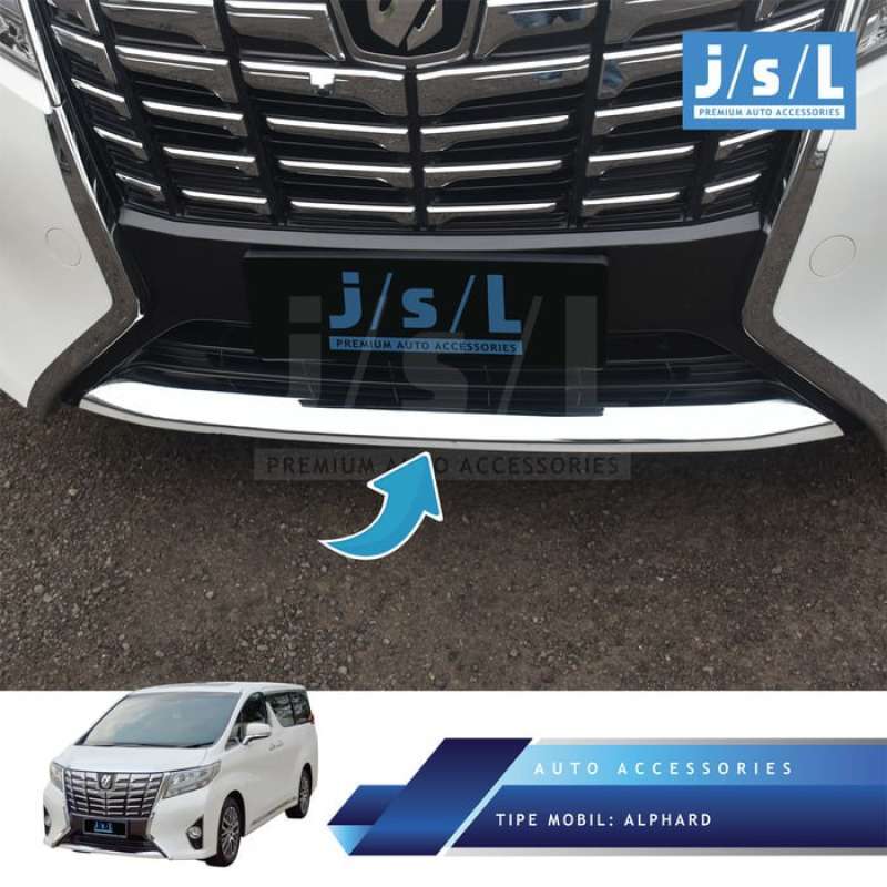 Promo All New Alphard List Bumper Depan Bawah/Front Lower Bumper Trim ...