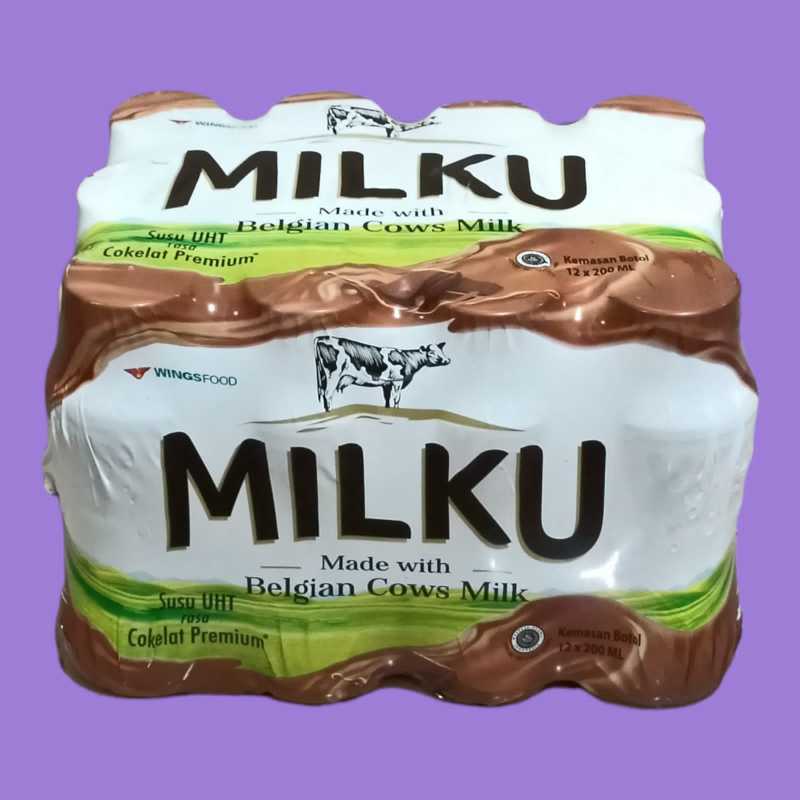 Jual Susu UHT Milku COklat Premium 200ml [12 botol/pack] di Seller Juan ...