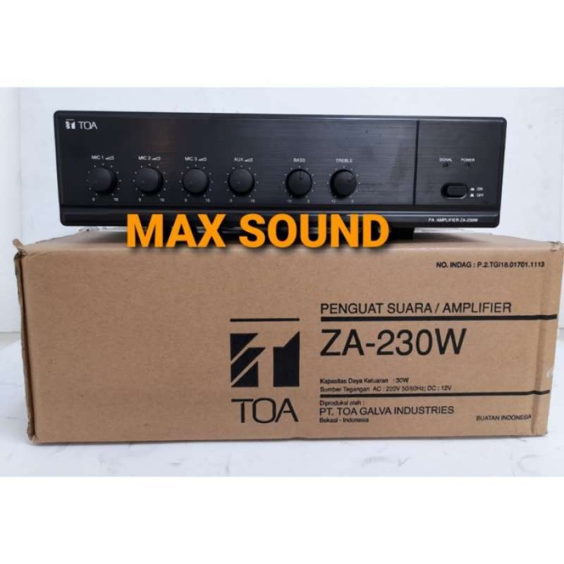 Jual AMPLIFIER TOA ZA-230W di Seller MMT Garko - Kapuk, Kota Jakarta Barat | Blibli