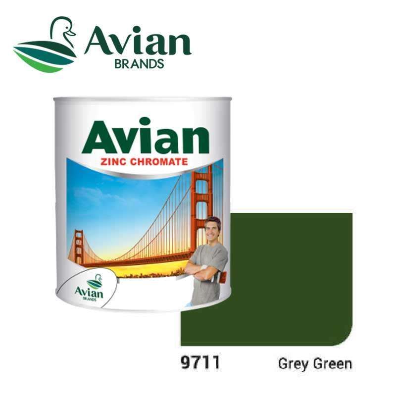 Promo Avian Zinc Chromate 1 Kg (cat Dasar Besi) - 9711 Grey Green ...