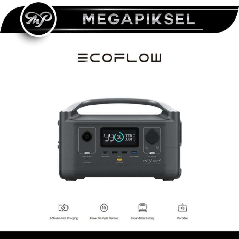 Jual EcoFlow RIVER 600W 288Wh Portable Power Station Di Seller Megapiksel Official Store Dji