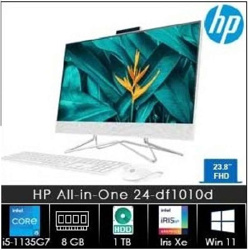 Jual HP AIO 24-DF1010d [i5-1135G7/8GB/1TB/Win11] 1Years di Seller Columbia Computer Lt.4 ...