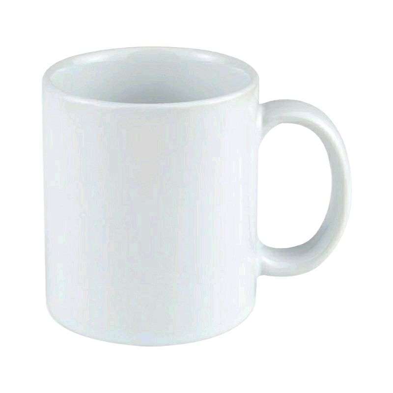 Jual Mug Porselen 340ml Putih Polos (set Isi 1pcs)/ Mug Keramik Teh ...