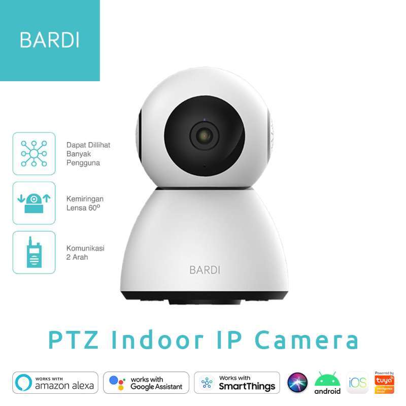 Jual BARDI IP Camera Indoor PTZ Smart Home Security Wireless CCTV WiFi IoT Kamera di Seller ...