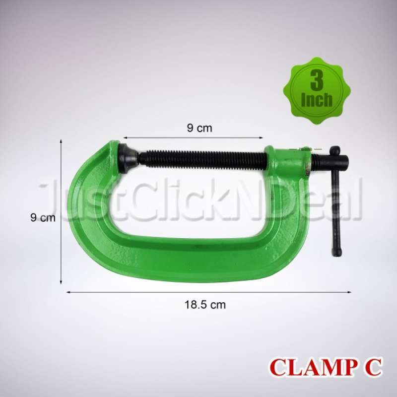 Promo Tekiro Klem Clamp C Besi 3 4 5 6 8 Inch Diskon 10% Di Seller ...