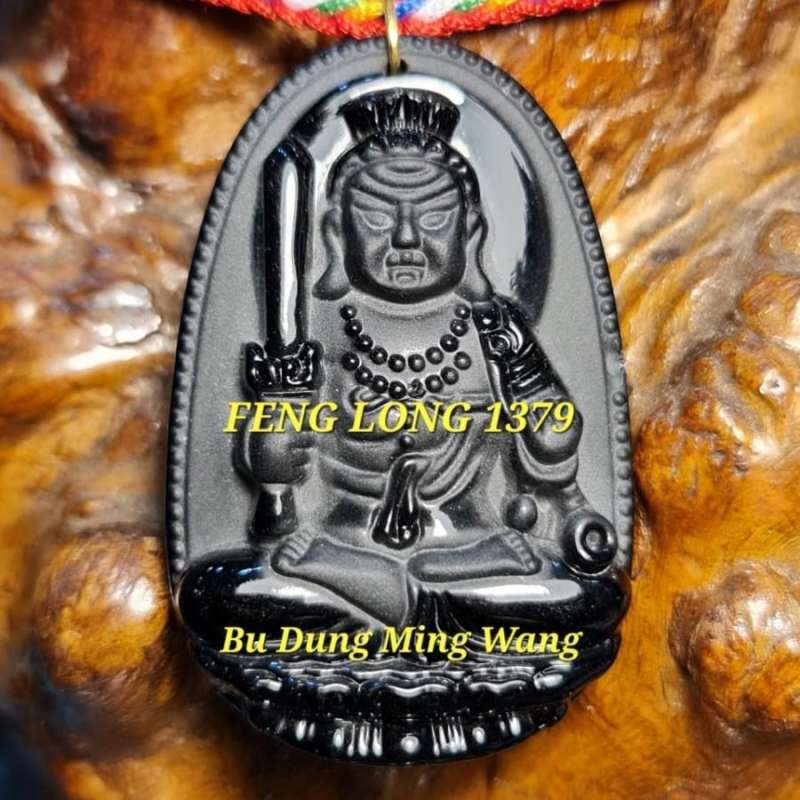 Jual Liontin Batu 8 Dewa Pelindung Ben Ming Ba Da Shou Hu Shen HITAM ...