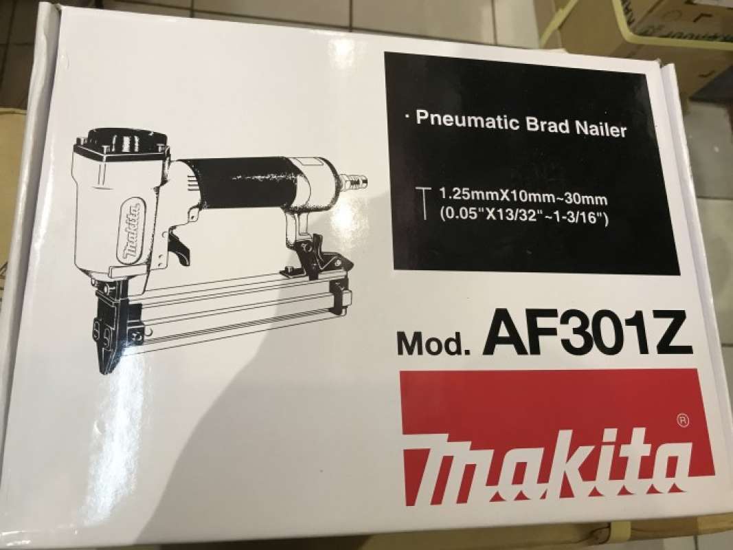 Jual Mesin Paku Tembak / Air Nailer Makita Af 301 Z ( Paku Lurus) di ...
