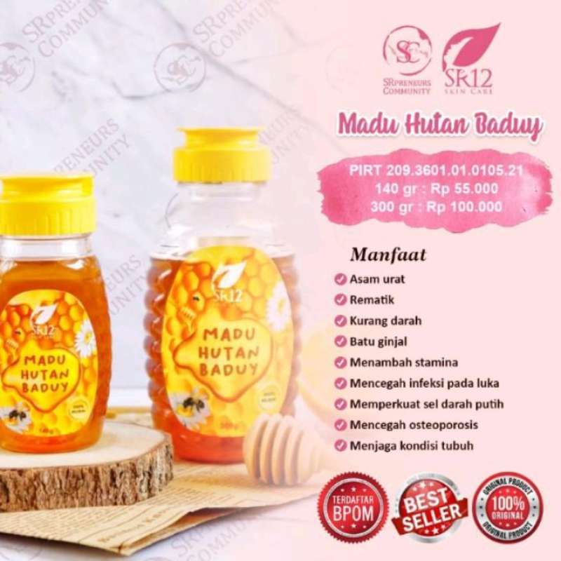 Jual Madu Murni Baduy SR12 Anak Sampai Dewasa Viral Rekomended 140Gr di ...