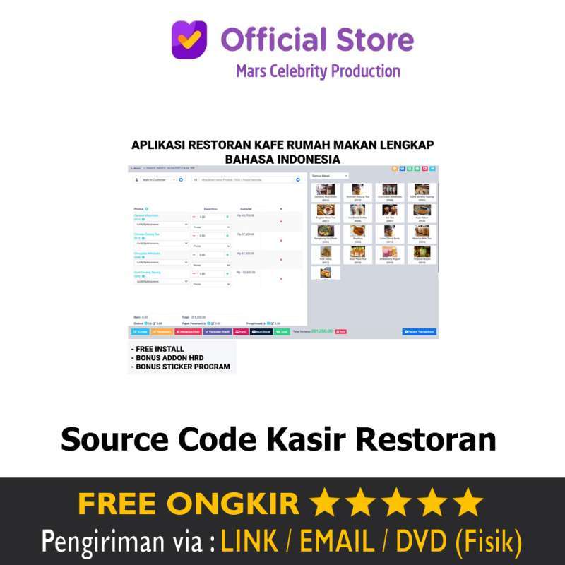 Jual Source Code Aplikasi Kasir Restoran Kafe Cafe Rumah Makan ...