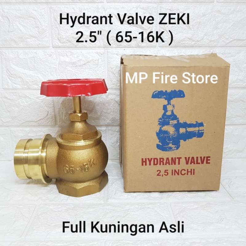Jual KRAN HIDRAN HYDRANT VALVE PEMADAM ZEKI 2.5 16K FULL KUNINGAN ...