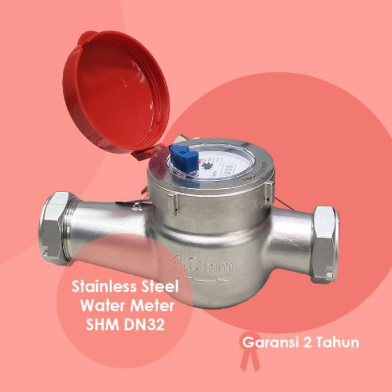 Jual Meteran Air Stainless Steel SHM ukuran 1 1/4 inch DN32 di Seller ...