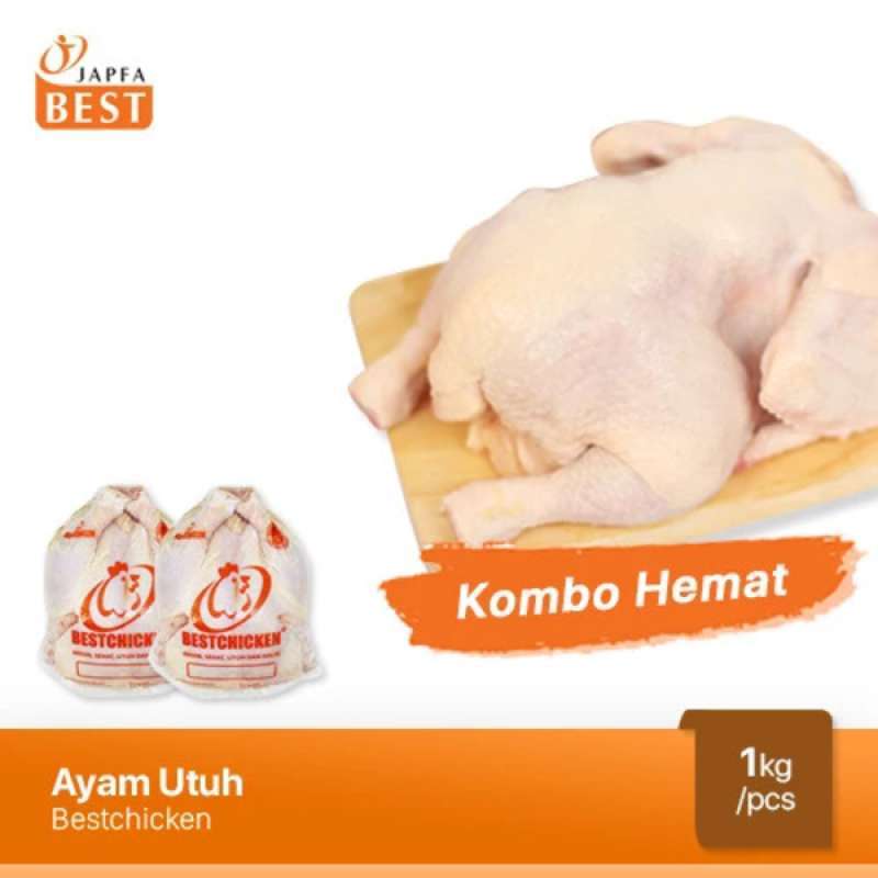 Promo JAPFA BEST Ayam Karkas Broiler - Ayam Potong Utuh [1000 gr - 1.0 ...