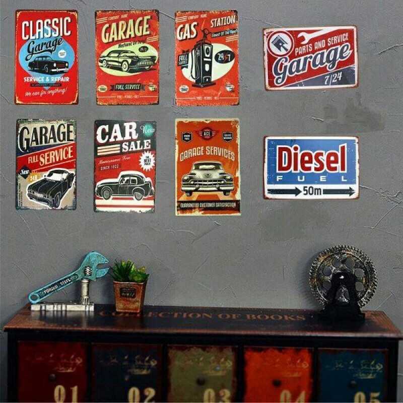 Promo Dekorasi Dinding Bengkel Poster Motor Vespa Klasik Cantik Diskon ...