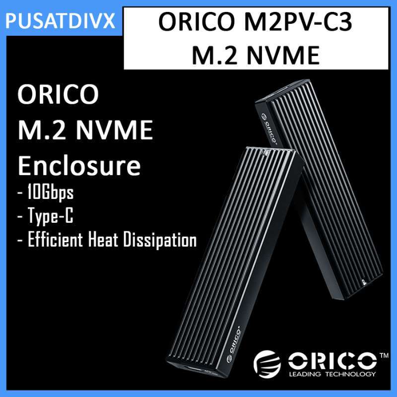 Jual PUSATDIVX ORICO M2PV-C3 M.2 NVME SSD ENCLOSURE NGFF M2 CASING ...