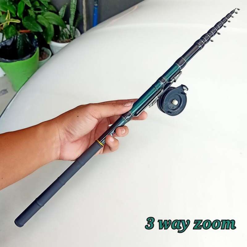 Jual Tegek Custom Ruas Pendek 3 Way Zoom 210/180/150 - 270cm Di Seller ...