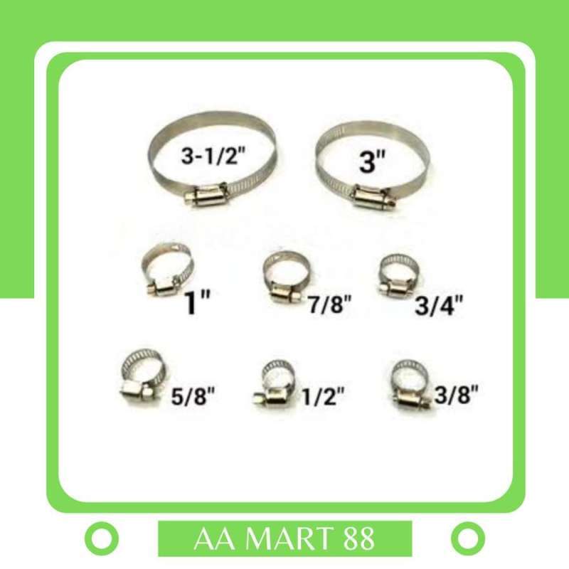 Jual Klem Selang / klam selang / Hose clamp ukuran 5 (105-127 mm) di ...