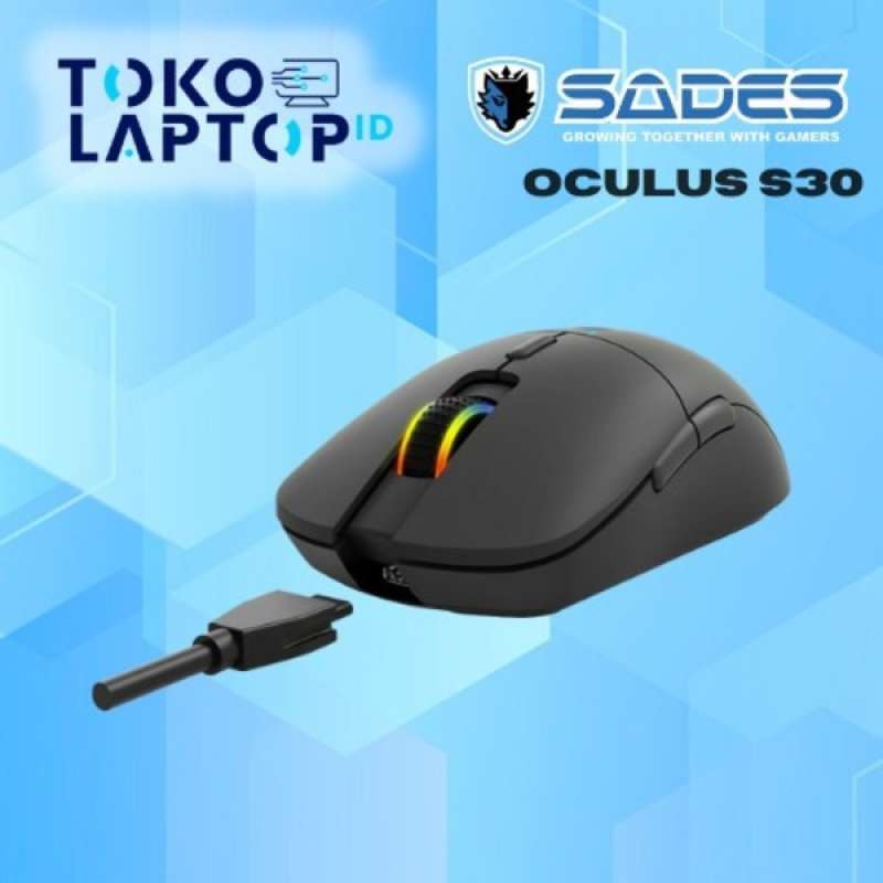 Jual Sades Oculus S30 Wireless RGB Dual Mode Gaming Mouse di Seller ...