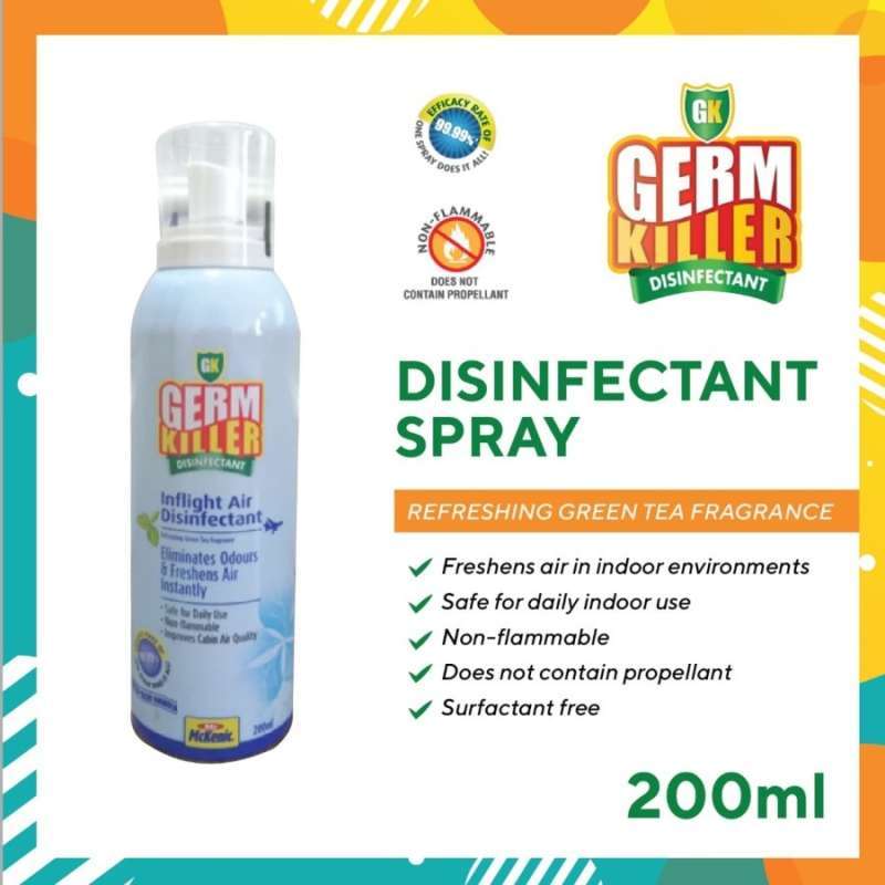 Jual Mr Mckenic Germ Killer Air Spray - Inflight Air Disinfectant 200ml ...