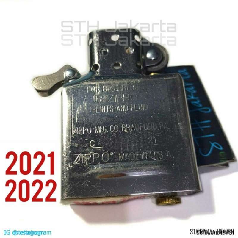 Promo INSERT zippo chrome original regular 21 22 2021 2022 Diskon 50% ...