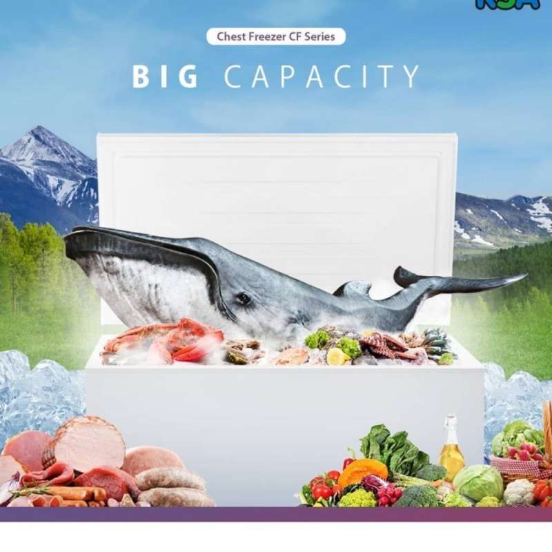 Jual Rsa Cf 750h Kulkas Box Chest Freezer 700 Liter Original Garansi ...