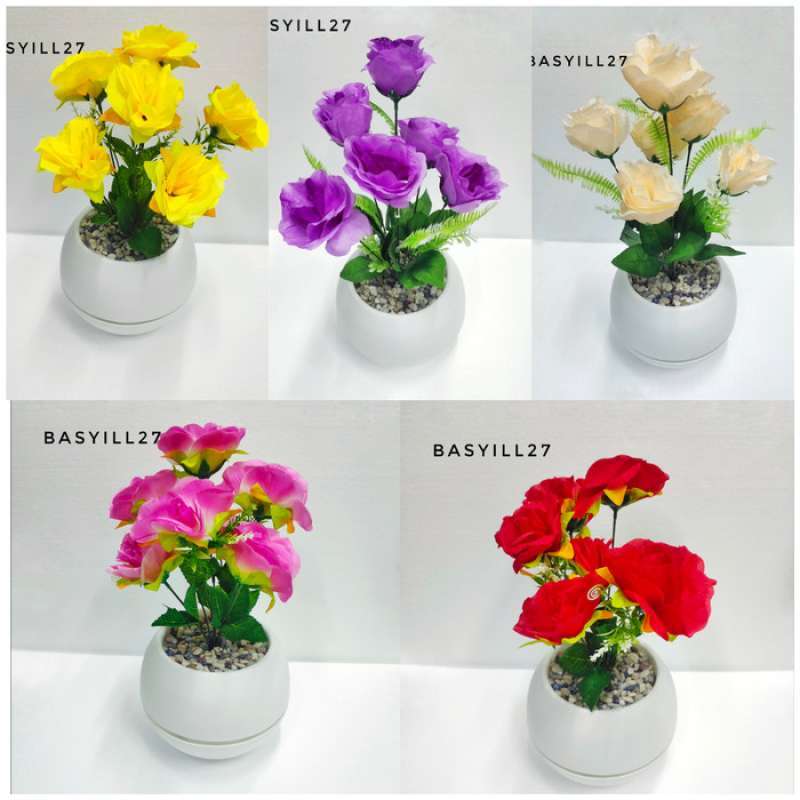 Promo bunga plastik besar jumbo / tanaman hias artificial / dekorasi ...