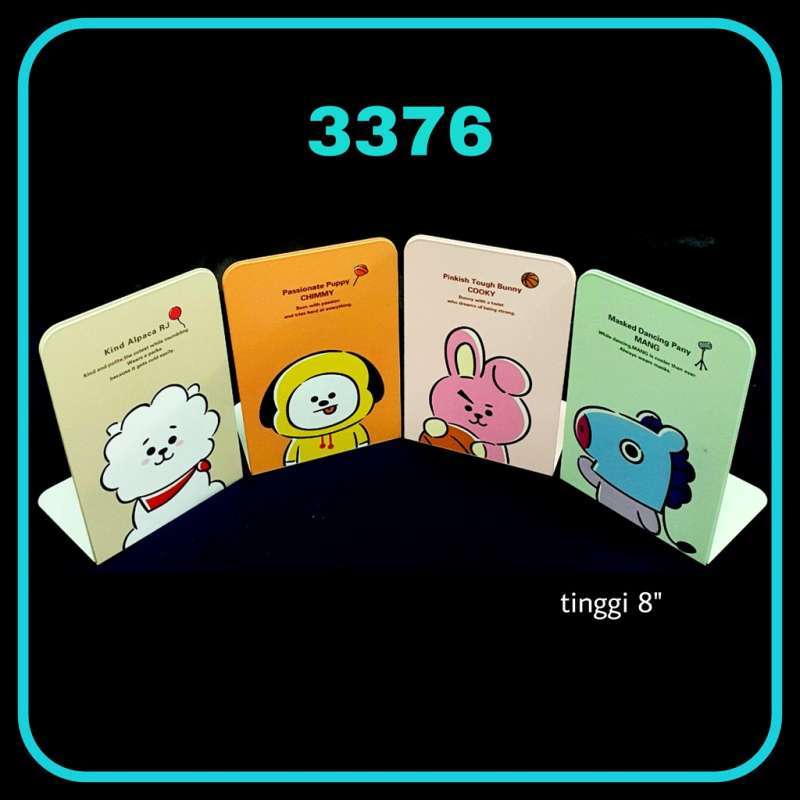 Jual Sos Book End Seri Mq (1 Set/l2pcs) / Pembatas Buku Besi / Pembatas ...