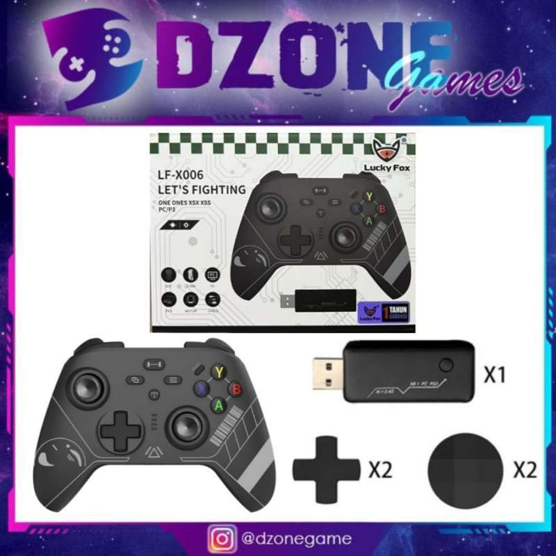 Jual Lucky Fox Controller Stik Wireless For Xbox Series / Pc / Ps3 Lf ...