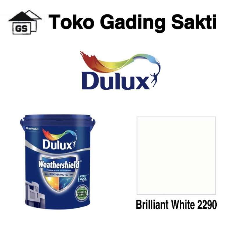 Promo Dulux Weathershield Brilliant White Bw Pail 20l Diskon 17 Di