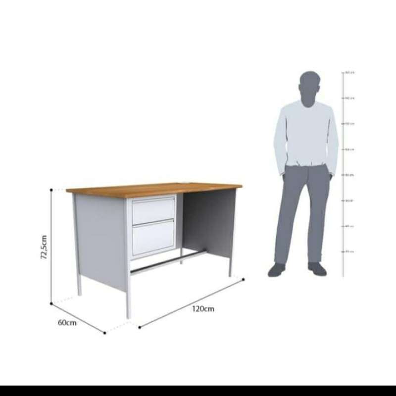 Jual Meja Kantor Meja Kerja Informa Metal Desk 120 Cm Di Seller ...
