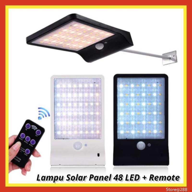 Jual Lampu Jalan Tenaga Surya Solarcell Panel 48LED Remote Pju Bohlam ...