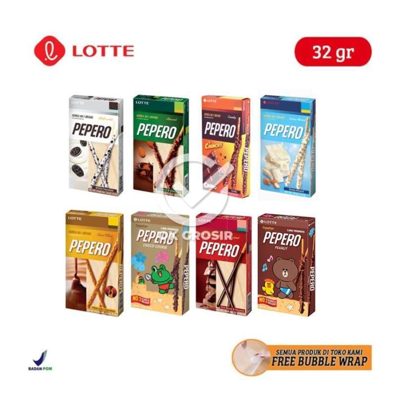 Jual Lotte Pepero Line Friends Biscuit Stick Korea [32 Gr] Chocofil