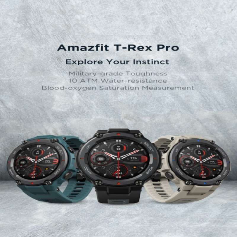 Promo Amazfit T Rex Trex T-Rex Pro Atm Military Smartwatch Amazfit Trex ...