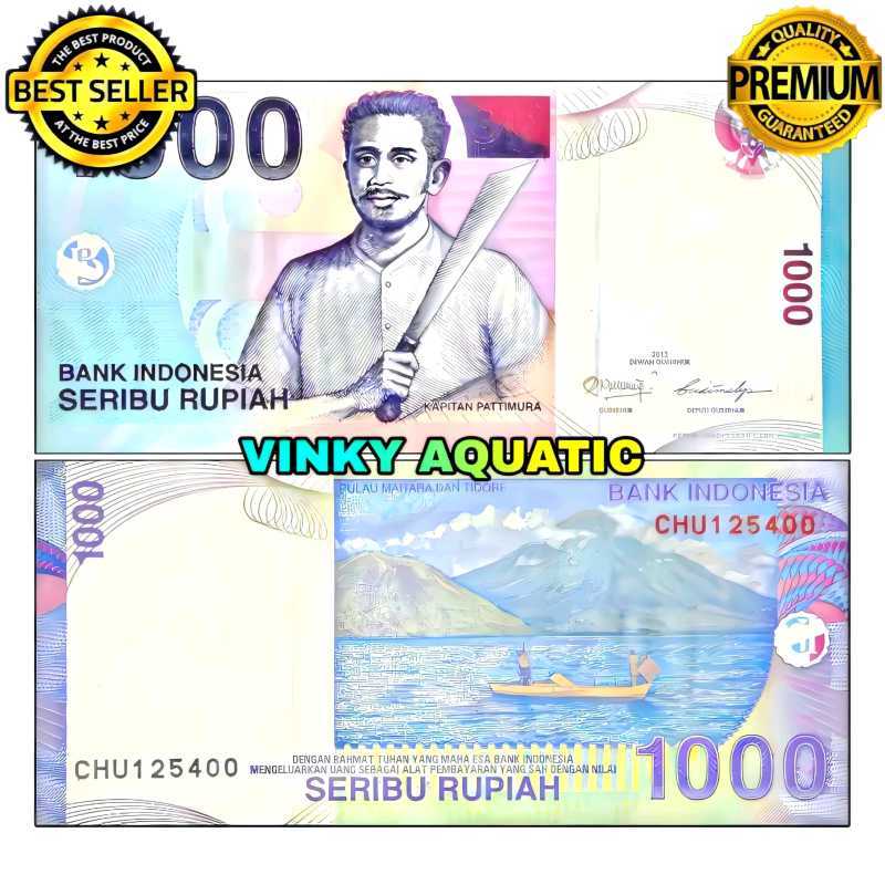 Jual UANG KERTAS KUNO 1000 RUPIAH KAPITAN PATTIMURA GOOD QUALITY di ...