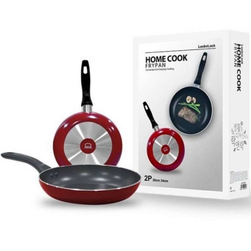 Jual LocknLock Home cook frypan set 2PCS 20 cm + 24 cm / lock n lock di ...