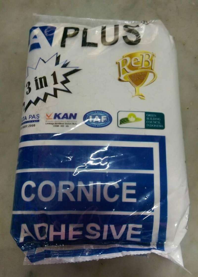 Jual KOMPON A PLUS 1 KG / CORNICE ADHESIVE / TEPUNG GIBSUN di Seller ...