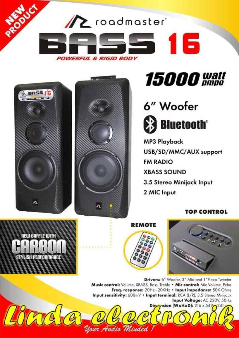 Promo speaker aktif Roadmaster NEW Bass 16 Bluetooth Diskon 5% di ...