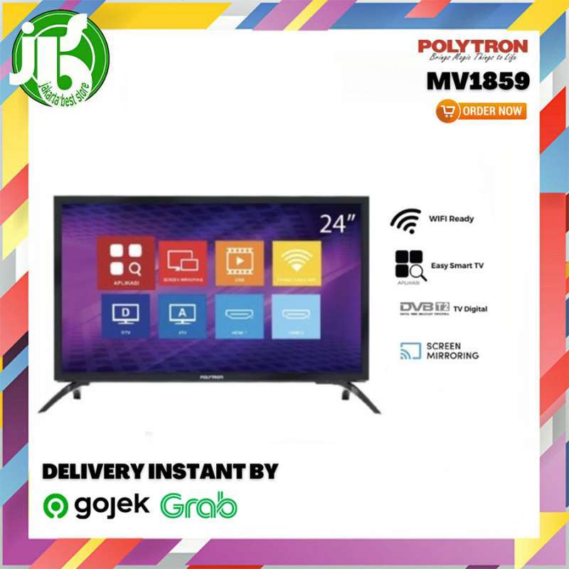 Jual POLYTRON TV LED 24 INCH SMART TV MV1859 DIGITAL TV di Seller ...